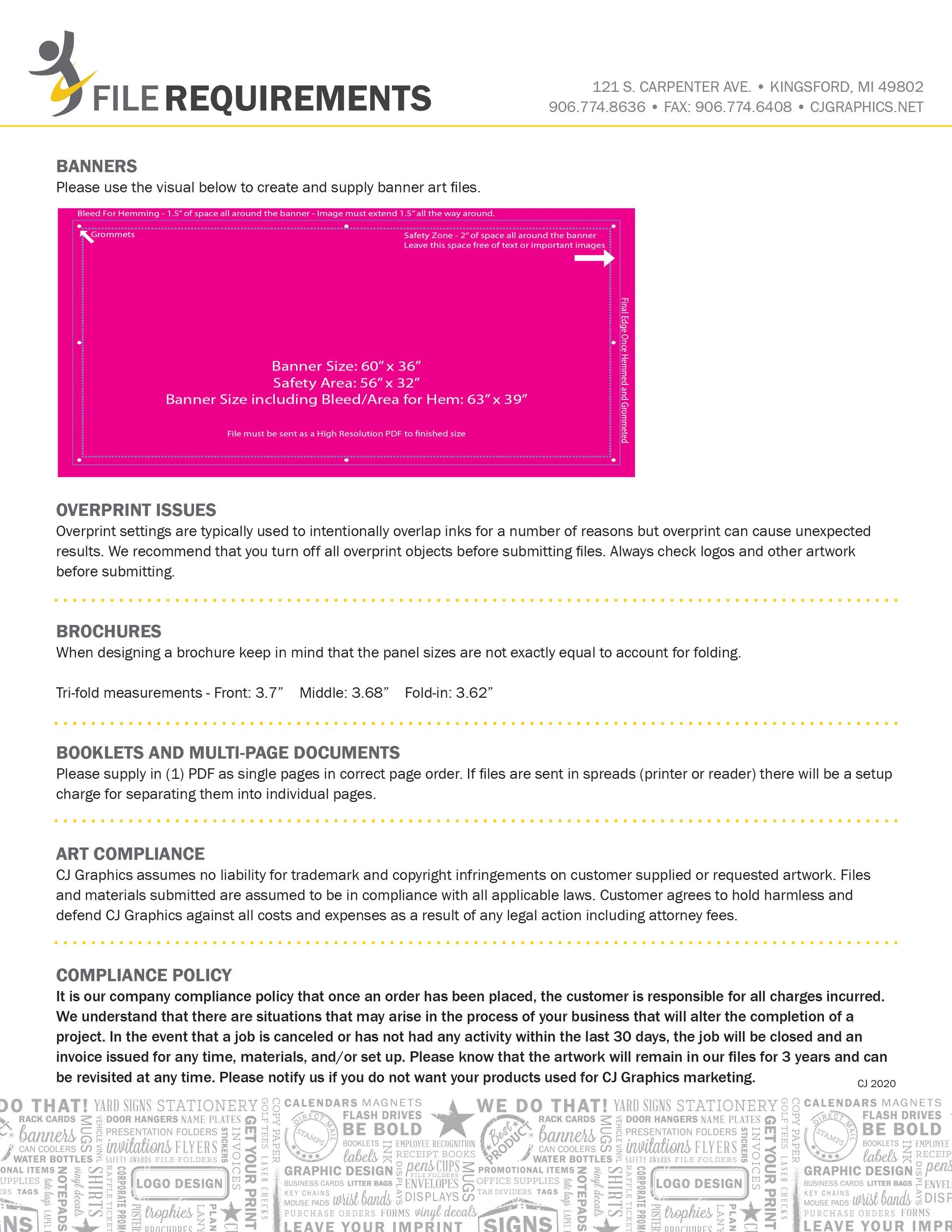 FILE REQUIREMENTS FILE REQUIREMENTS